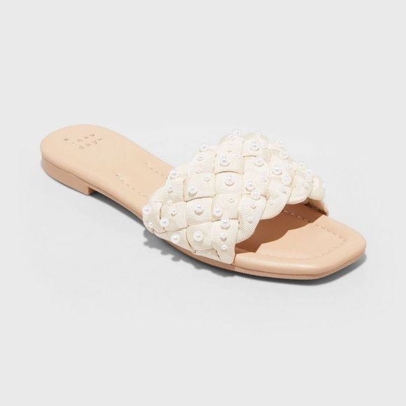 a new day | Shoes | Womens Carissa Slide Sandals A New Day Pearl 95 ...